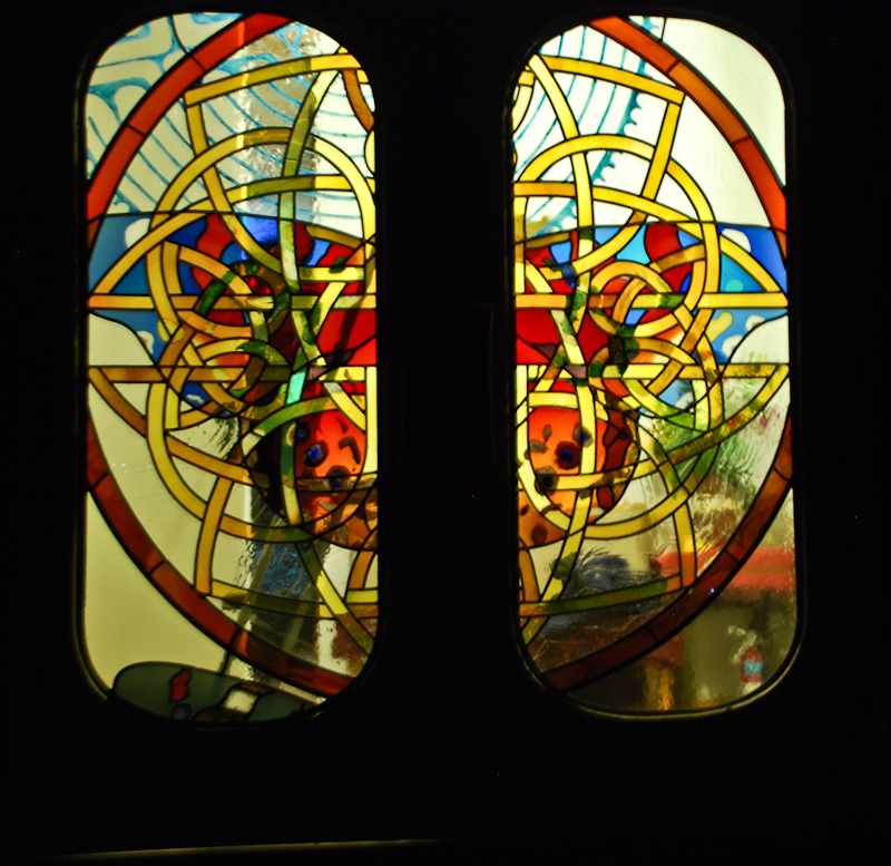 Kristen Gilje Grunewald Guild Doors from outside – Kristen Gilje Studio